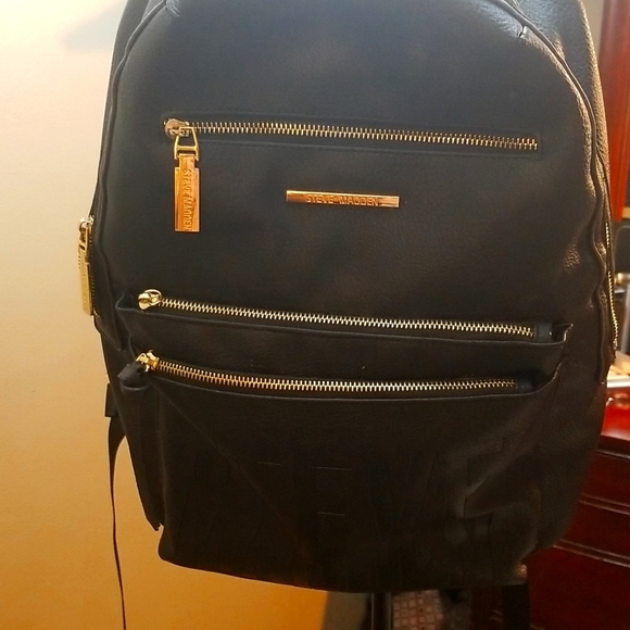 Steve Madden | Bags | Steve Madden Leather Backpack Purse | Poshmark